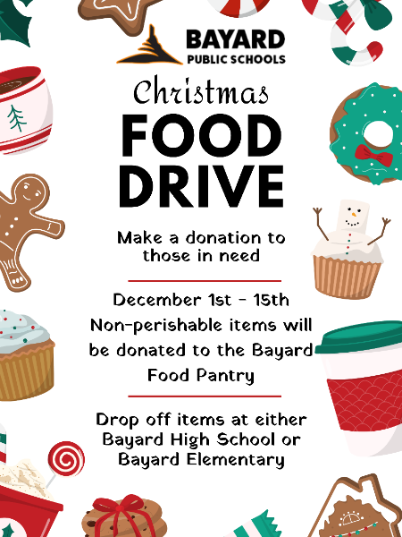 BAYARD SCHOOLS - Bayard Public Schools Food Drive